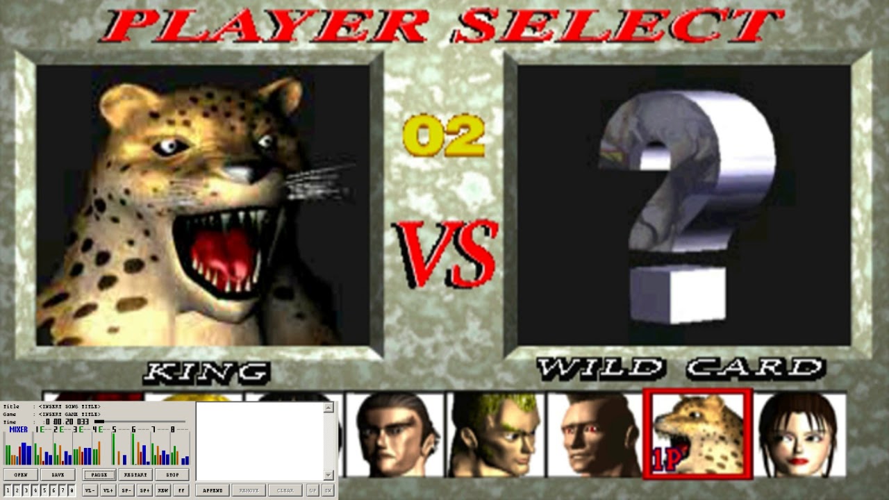 SPC700 Arrangement Tekken 1 Player select Arcade - YouTube