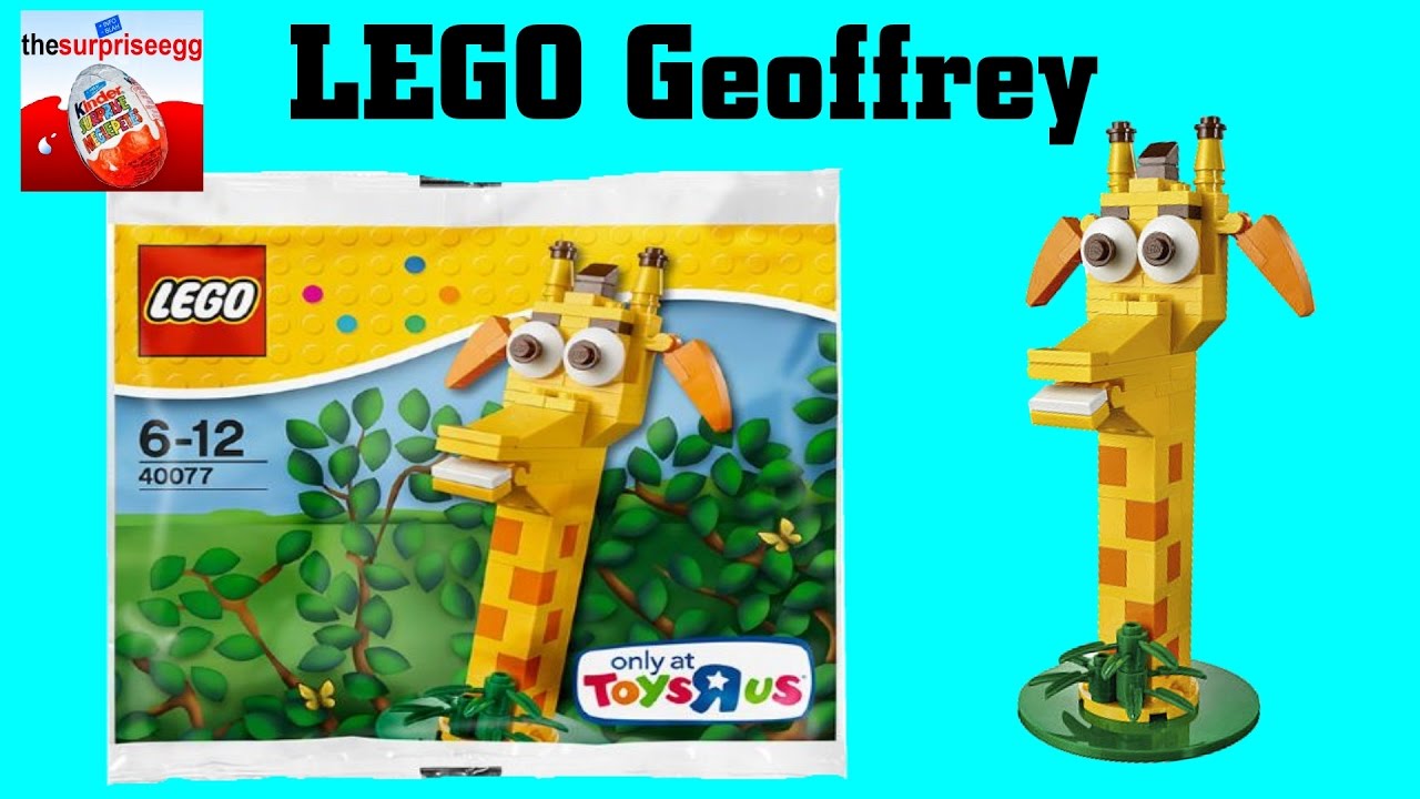 LEGO Exclusive Toy R Us Geoffrey Polybag LEGO 40077 review build - YouTube