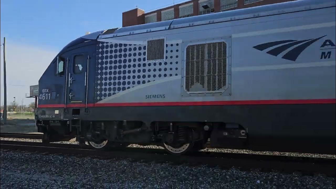Amtrak 350 Battle Creek, MI - YouTube