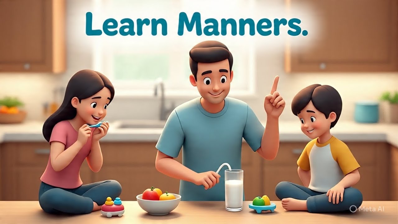 manners for kids, good manners song, kids learning manners, Kids school ...