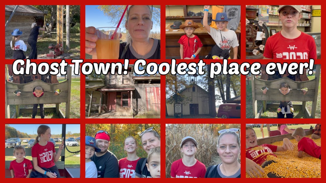 GHOST TOWN , APPLE CIDER SLUSHIES & LOST IN CORN FIELD / VLOG 10/19/24 | Angie's Life - YouTube