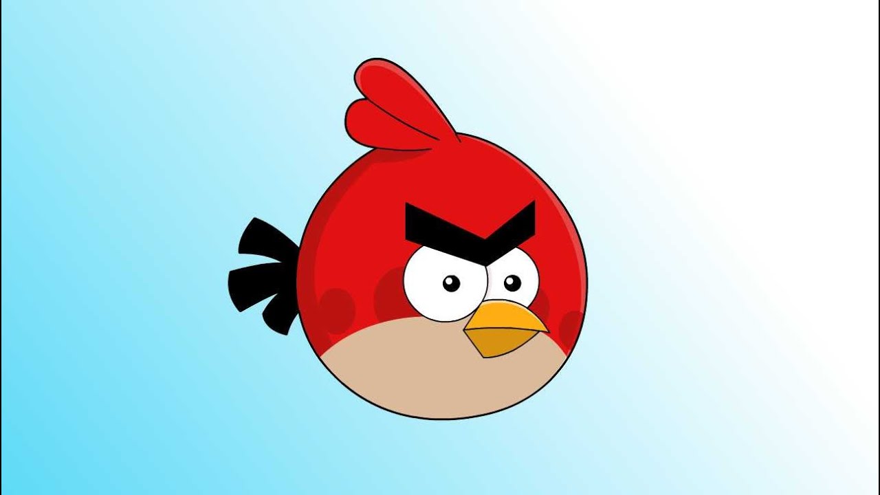 How I Draw Angry Bird on Adobe Flash CS6 - YouTube