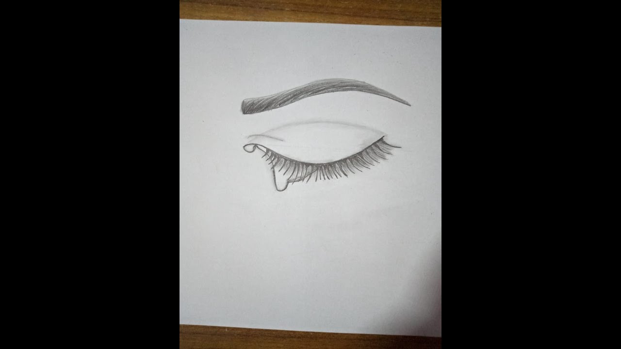 How to draw a tearful eye - Step by Step. - YouTube