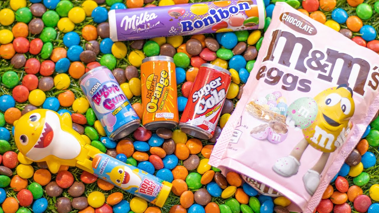 Satisfying Video l Magic Glossy Candy Mixing in Pool with new Easter M ...