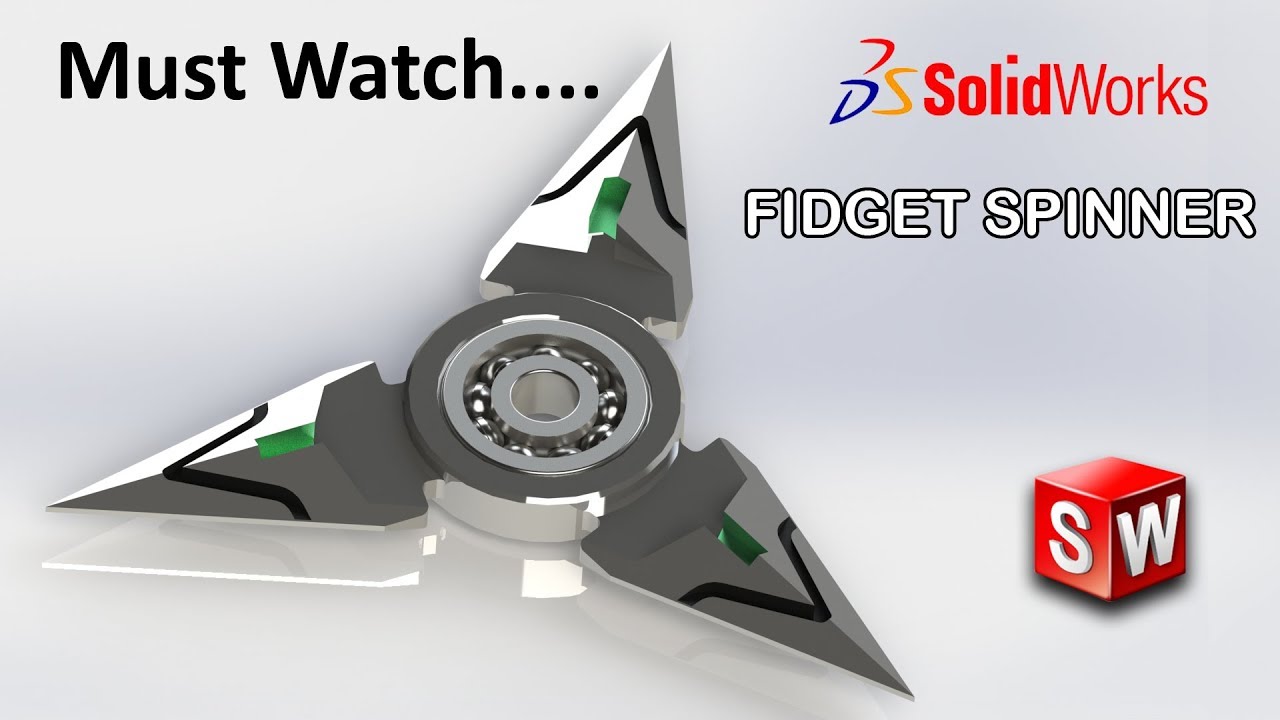 Solidworks Tutorial 37 | Fidget Spinner (Arrow Tip) | in Solidworks ...