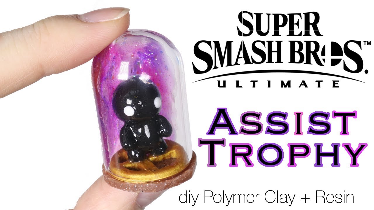 How to DIY Super Smash Brothers Ultimate Assist Trophy Polymer Clay ...