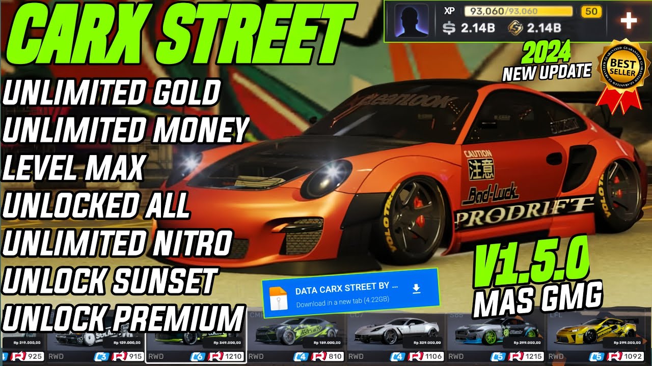Carx Street MOD APK v1.5.0 Gameplay - Unlimited Money, Unlocked All Car ...