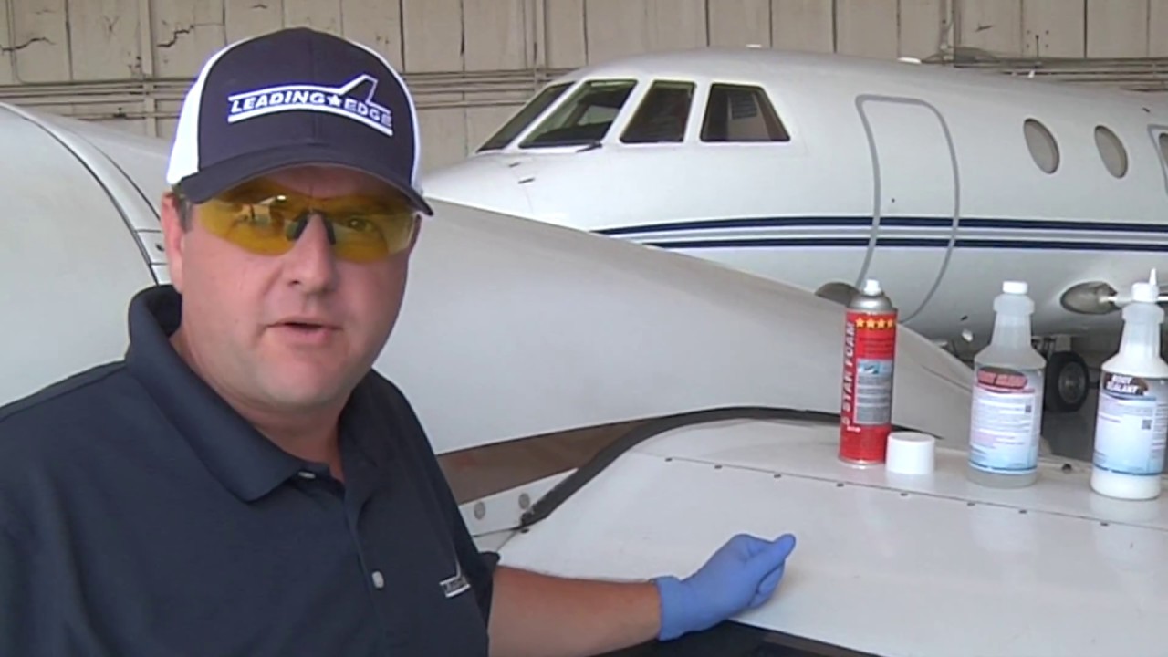 Refurbishing airplane pneumatic de-icing boots - YouTube