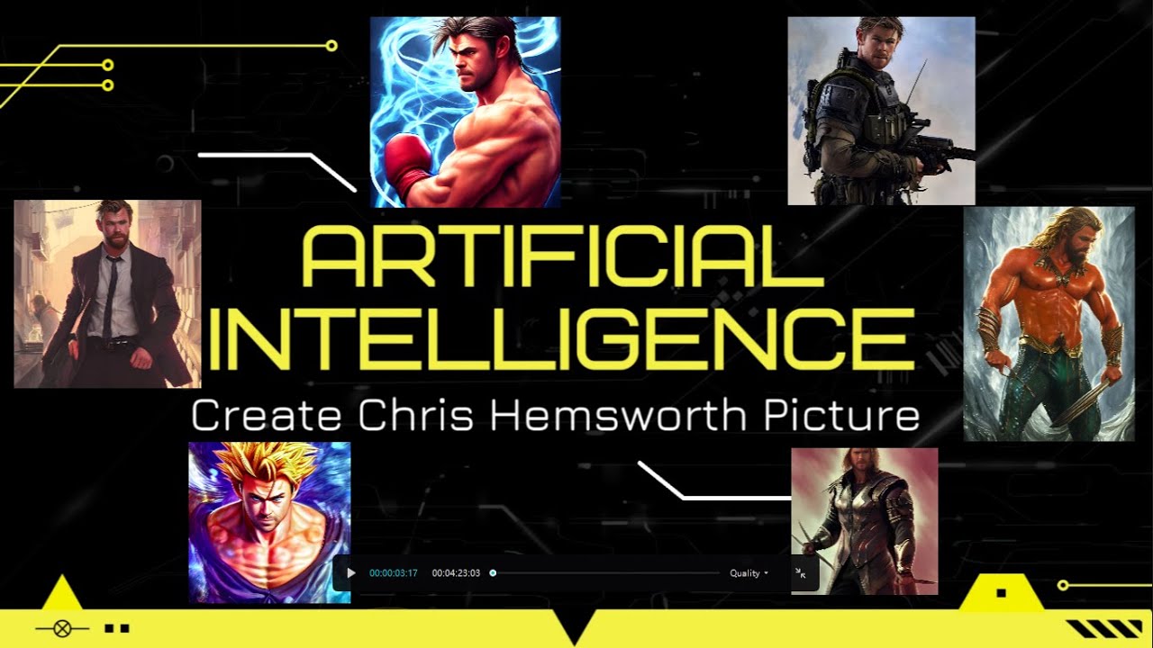 Artificial intelligence create Chris Hemsworth picture design. Amazing ...
