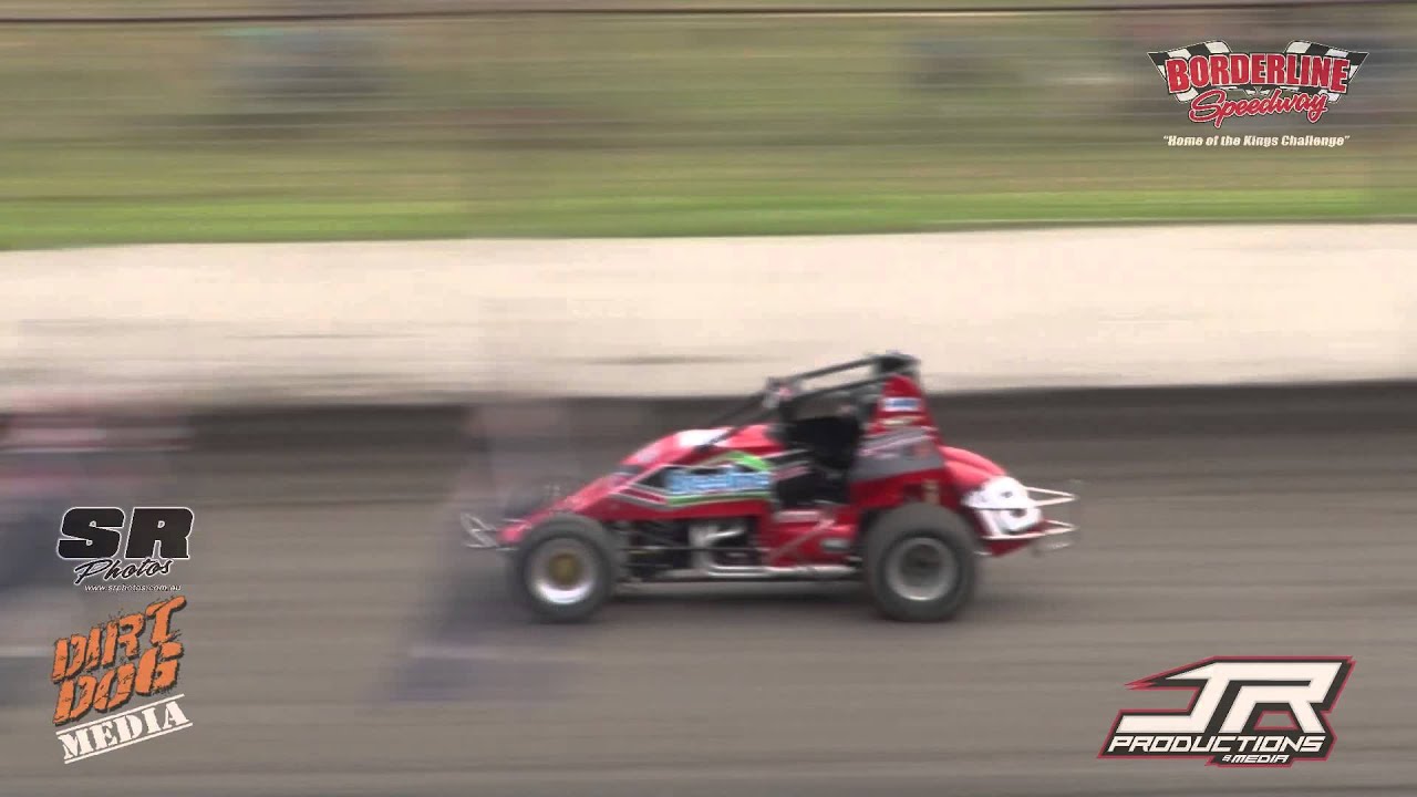 2015 SRA Sprintcar Series Rd 4 - Wingless Sprints Heat 2 - YouTube