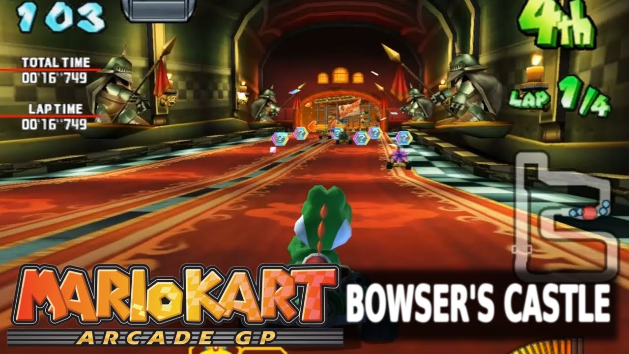 Special Bowser Cup - Round 3 - Bowser's Castle | Mario Kart Arcade GP ...