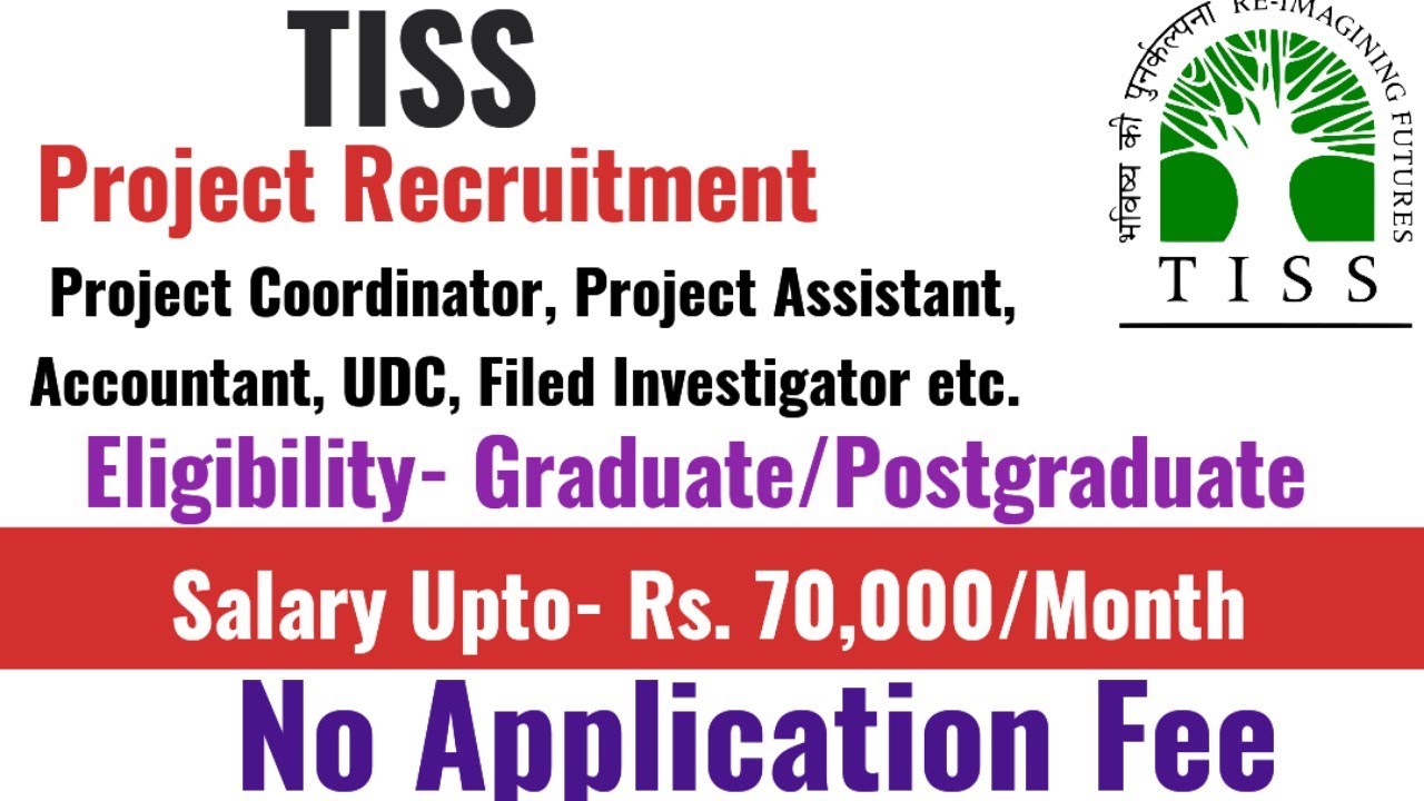 TISS Recruitment 2023 😍 | Graduate and Postgraduate | Multiple Opening ...