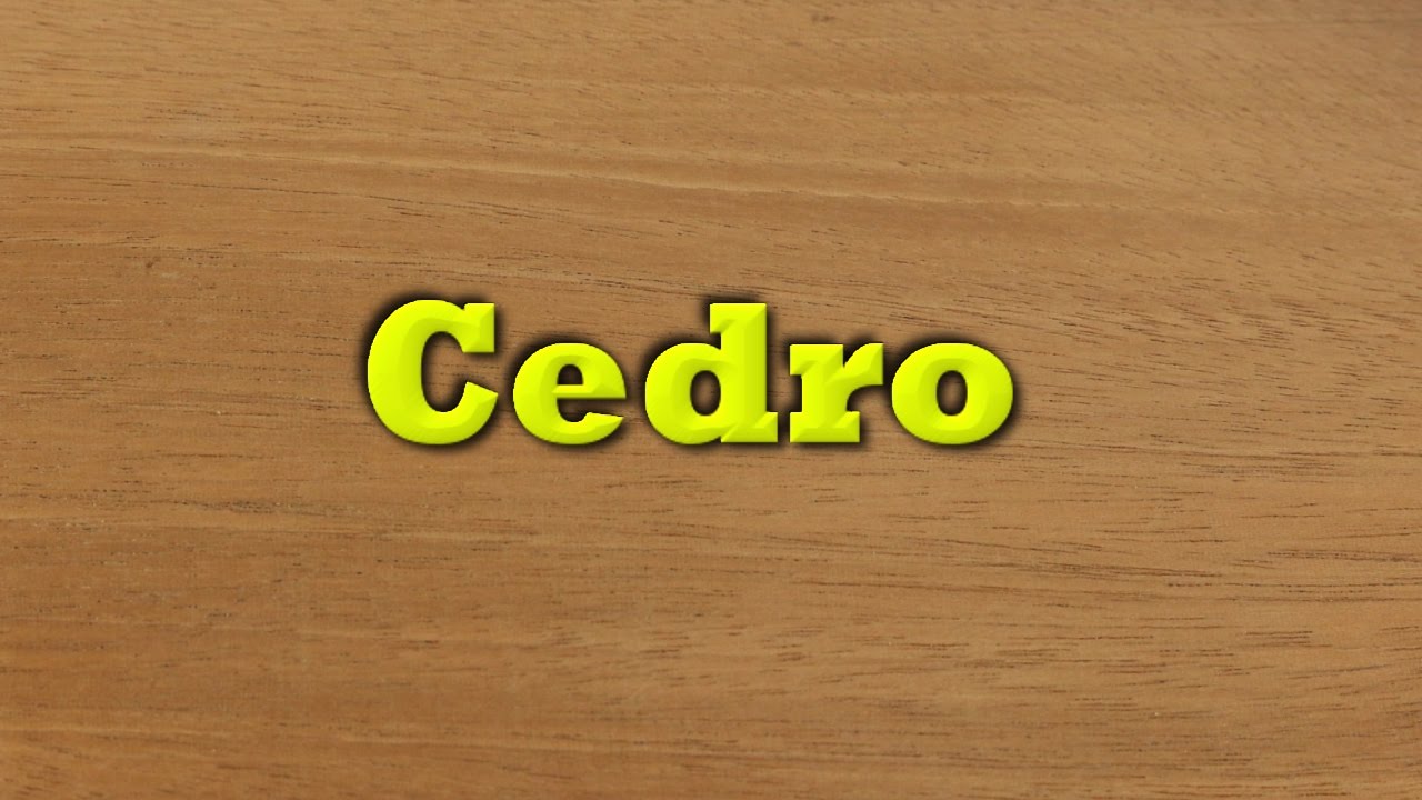 Cedro - Tipos de Madeira - YouTube