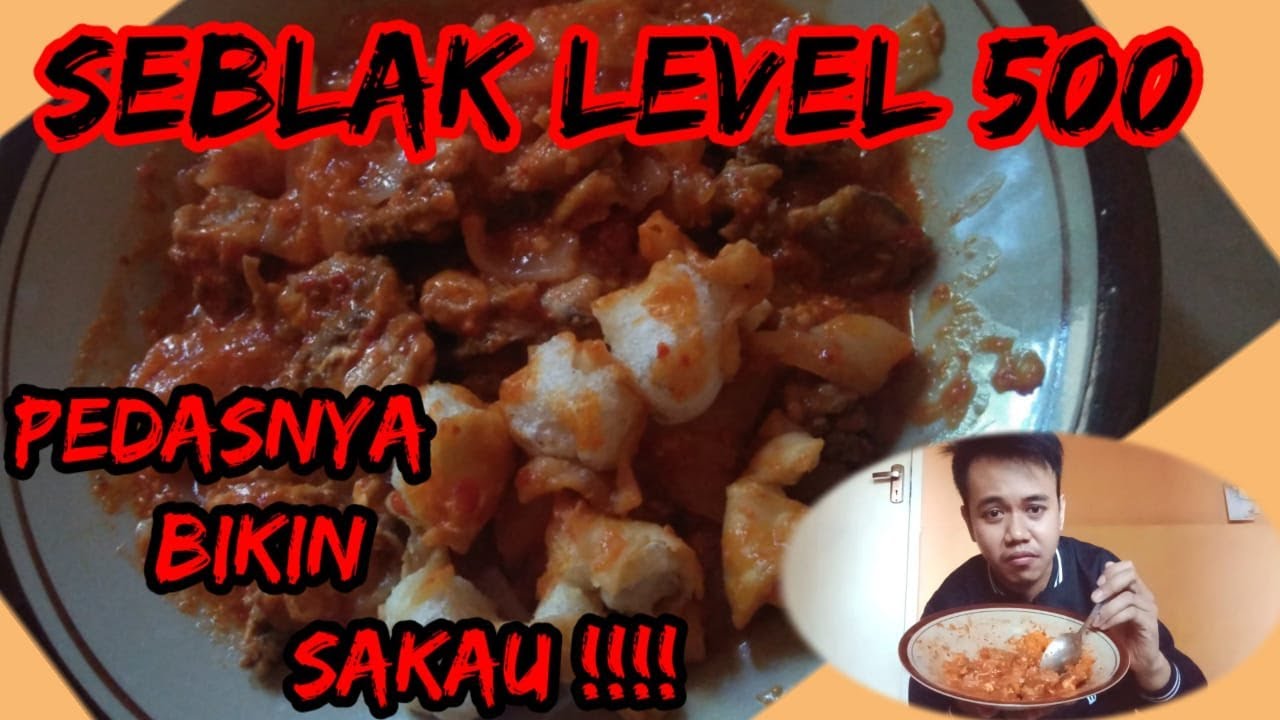 Makan Seblak Sakau dengan Level Kepedasan Tertinggi - YouTube