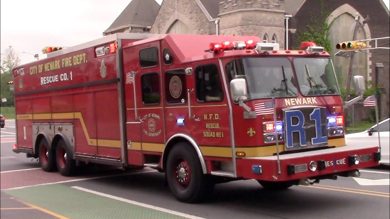 Newark Fire Department Rescue 1 Responding 5-19-22 - YouTube