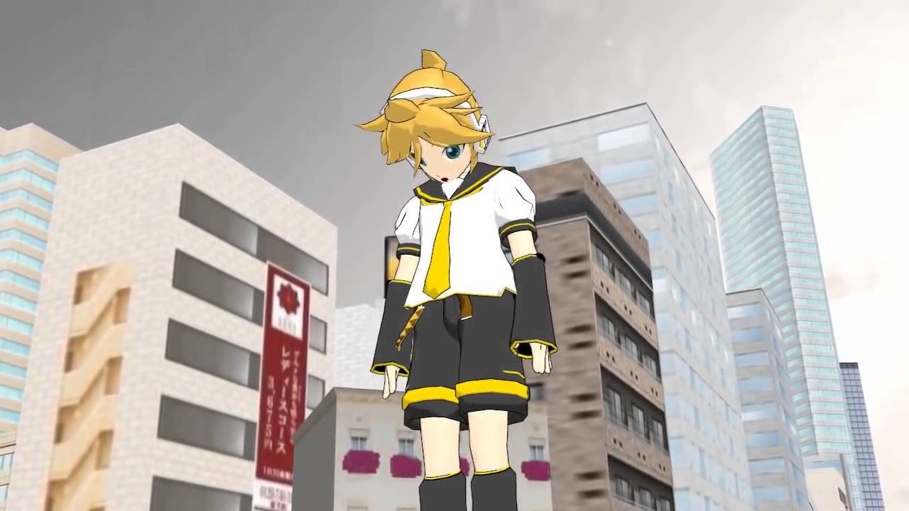 MMD Giant 巨大 Len is WAY bigger than you first attempt - YouTube