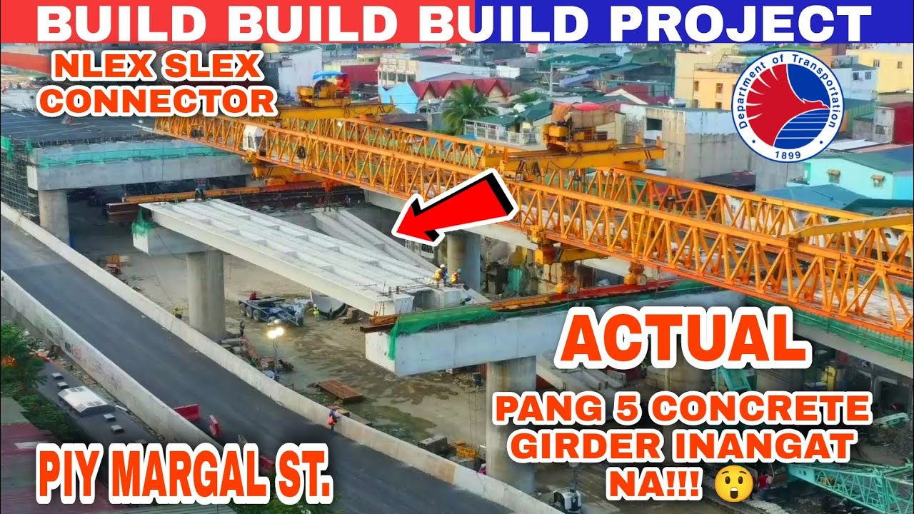ACTUAL PANG 5 CONCRETE GIRDER INANGAT NA BILIS!! NLEX SLEX CONNECTOR PROJECT BUILD2× PROJECT ...