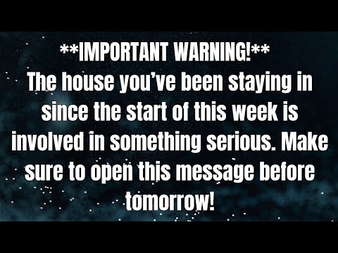 The house you've been staying in since the start of this week is.... # ...