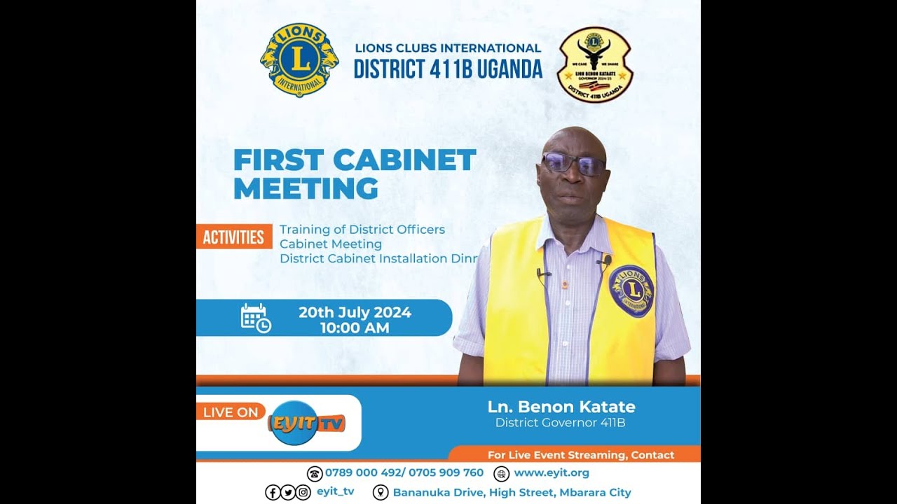The First Cabinet Meeting | District 411B (Uganda). - YouTube