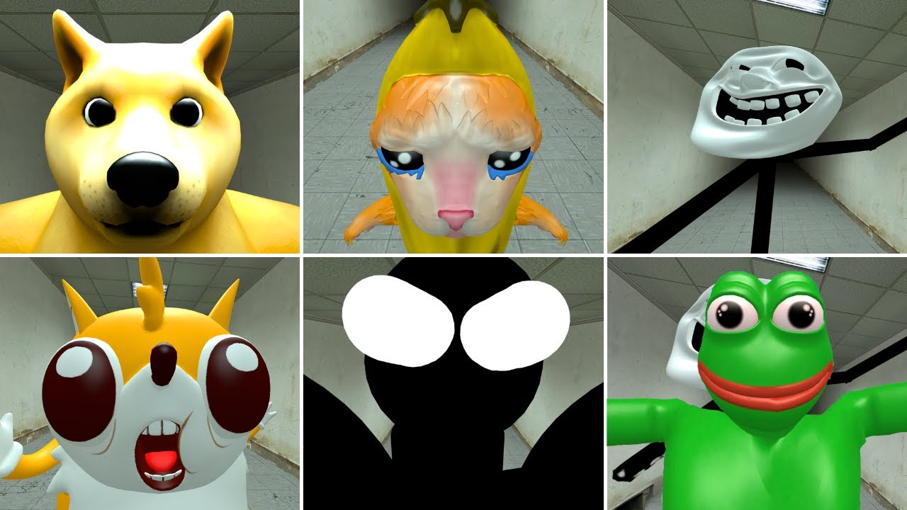 JUMPSCARE NEW 3D MEMES NEXTBOT PACK IN Garry's Mod - YouTube