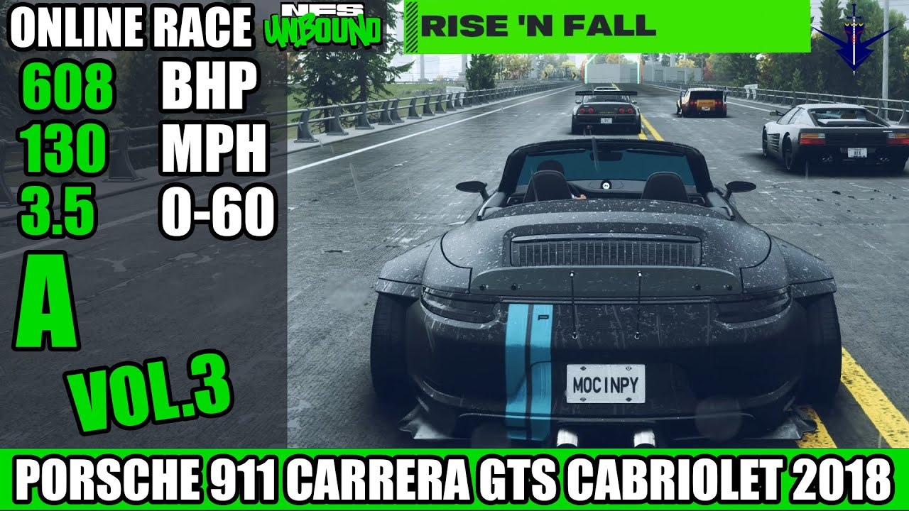 Rise N Fall | A Class Porsche 911 Carrera GTS Cabriolet 2018 in NFS ...