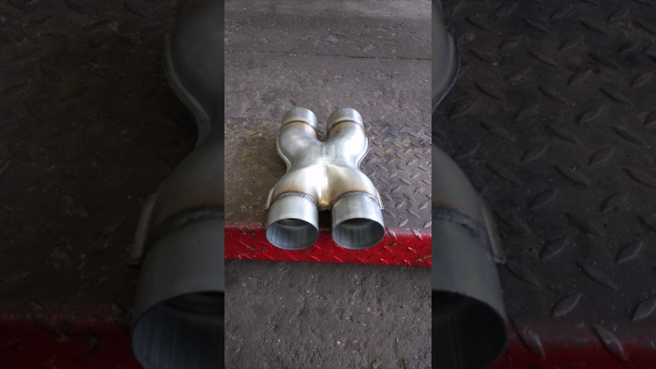 Diy how to make 3" X pipe for A body - YouTube