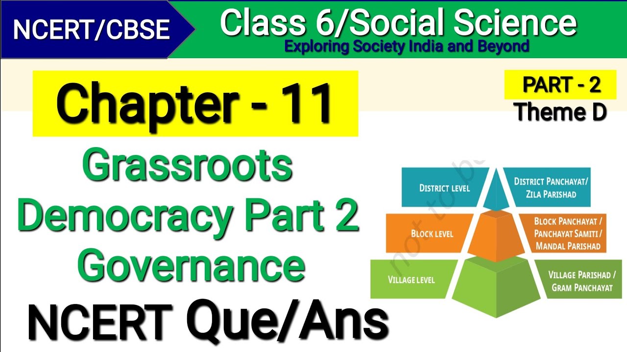 Class 6 Social Science Chapter 11 | Grassroots Democracy Part 2 | Local Government in Rural ...