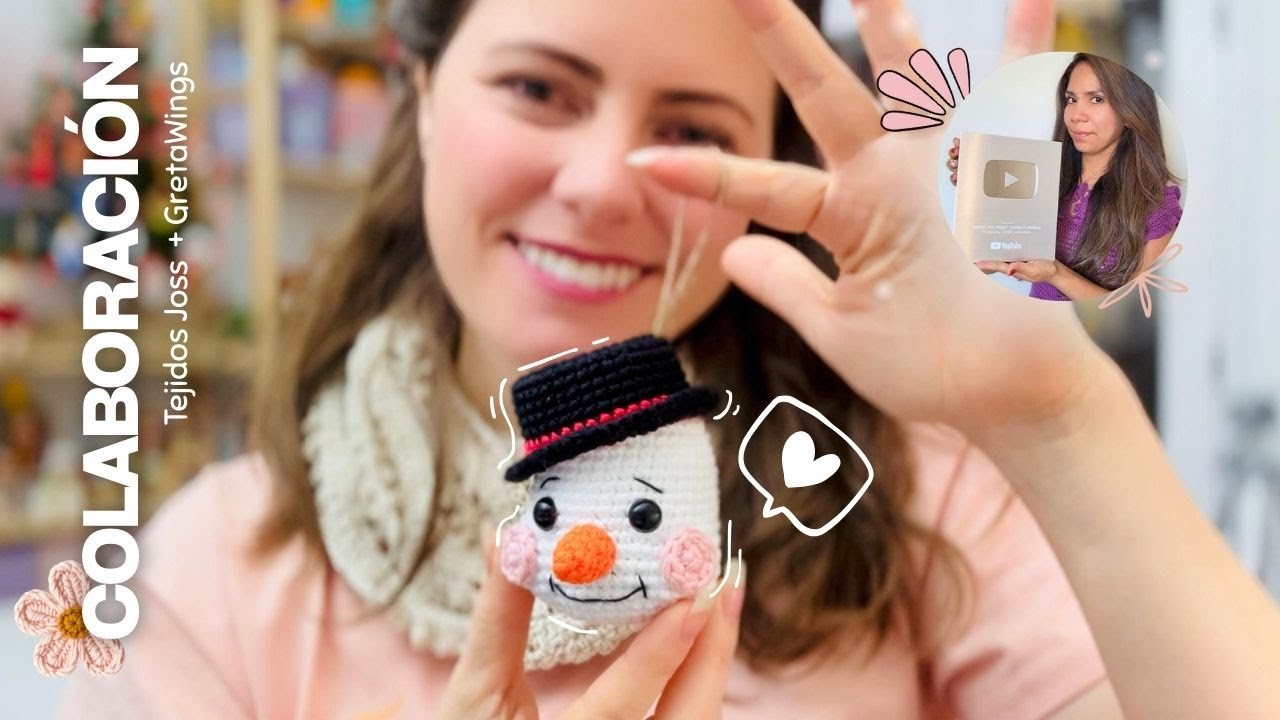 TEJÍ el SNOWMAN (Hombre de Nieve) de @tejidosjoss | Colaboración ...
