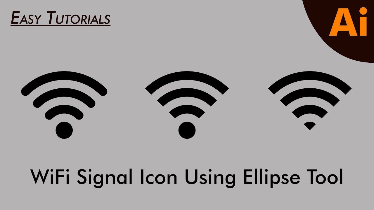 Easy Drawing WiFi Icon BY @1mindesigns - YouTube