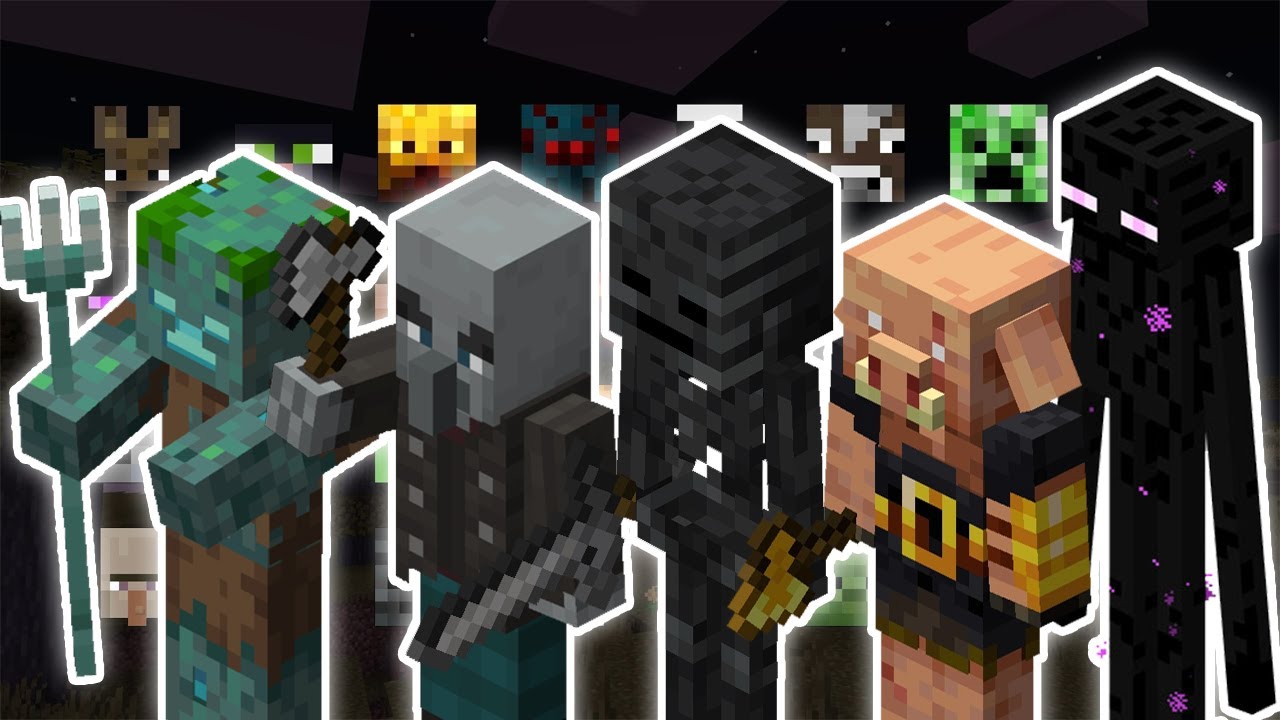 STRONG MOBS VS 5 OF EVERY MOB | MINECRAFT - YouTube