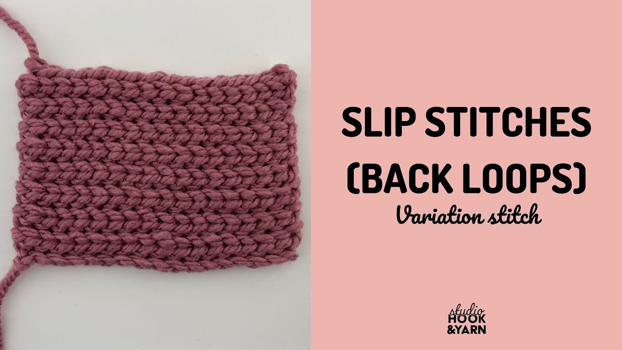 TUTORIAL | Crochet slip stitches (back loops) - YouTube