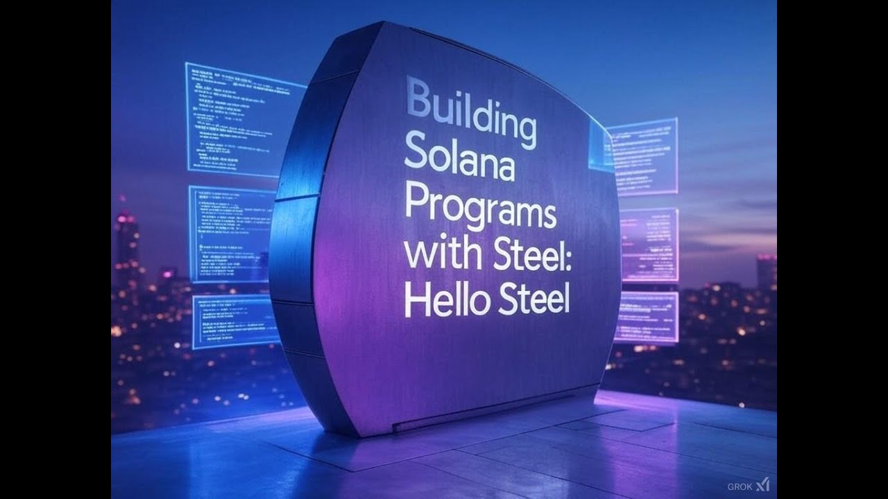 Building Solana Programs with Steel: Hello Steel - YouTube