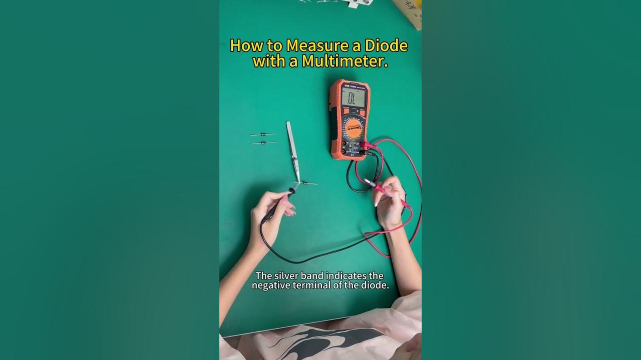 How to measure a diode with a multimeter. #diode #transistor #MOSFET # ...