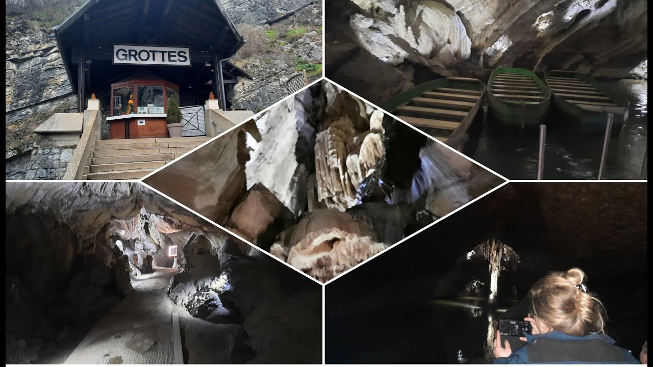 Les grottes de remouchamps en Belgique - YouTube