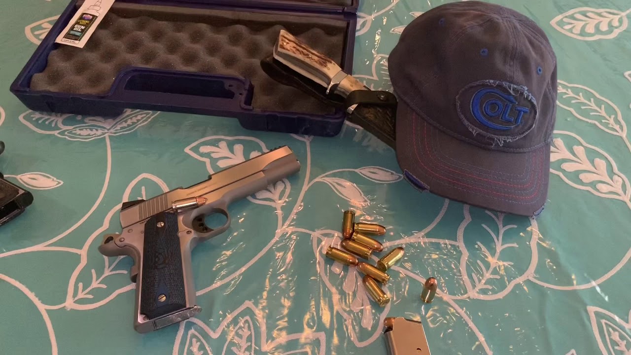 Colt 1911 Competition Series stainless steel, Unboxing and Target ...