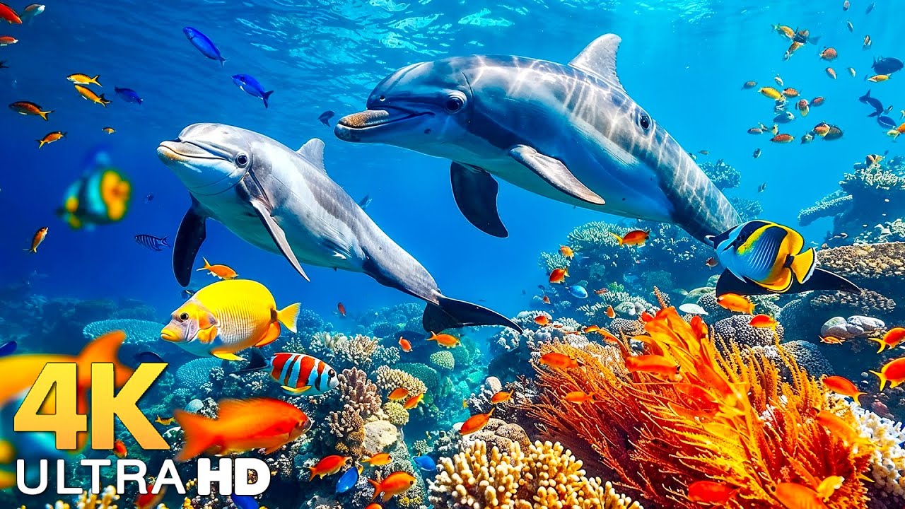 Ocean 4K - Sea Animals for Relaxation, Beautiful Coral Reef Fish in ...