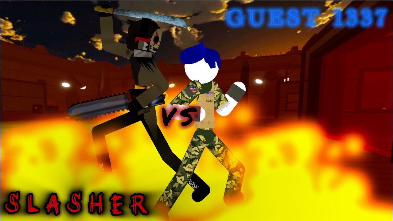 Forsaken: The Slasher Vs Guest 1337 (Forsaken Sticknodes Animation ...