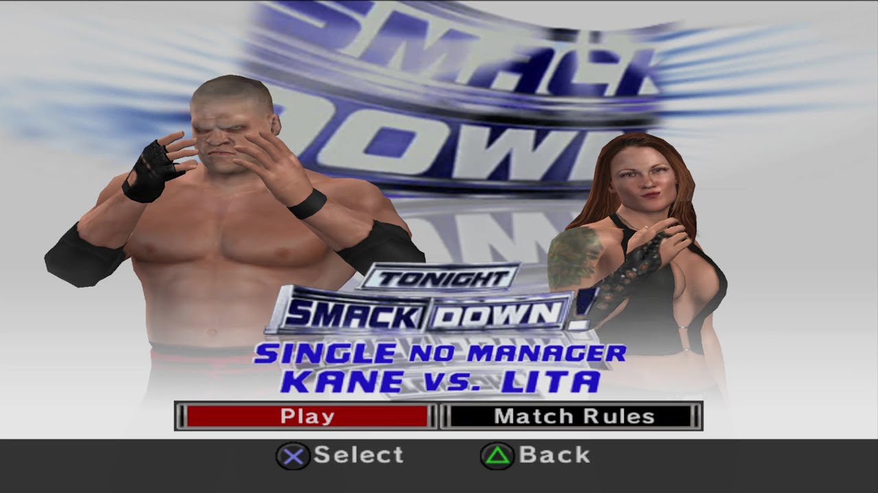 WWE Smackdown vs. Raw 2007 - Kane vs. Lita - YouTube