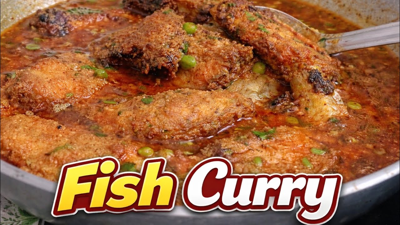 Masala fish curry recipe village style 😃|| machhali ka patla salan ...