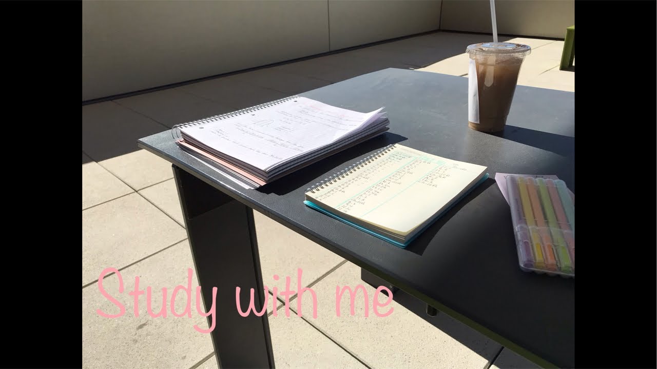 Live Study With Me | Productive Outdoor Study on Campus Patio 🌱📚 - YouTube