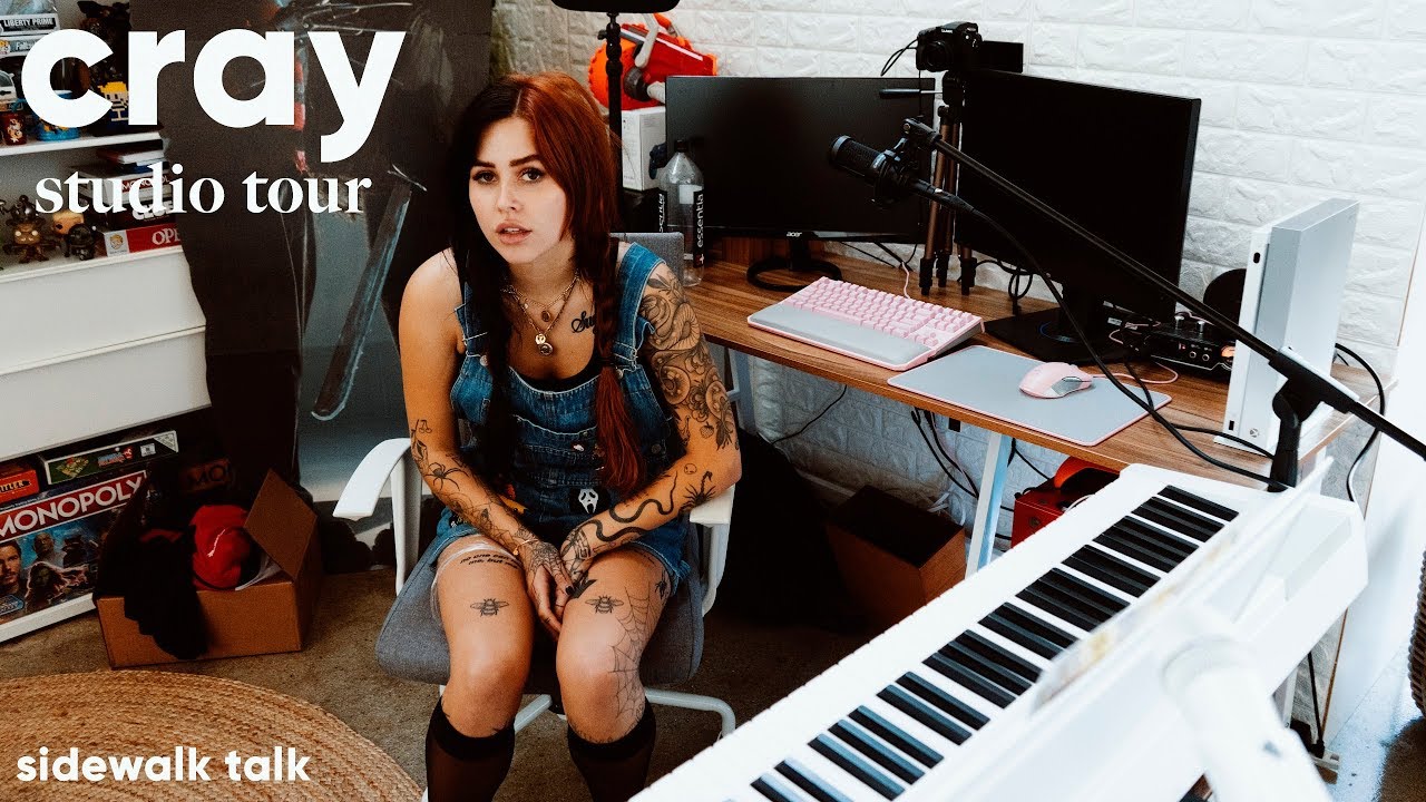 CRAY STUDIO TOUR + MUSIC- opening up about breakup, EP inspiration ...