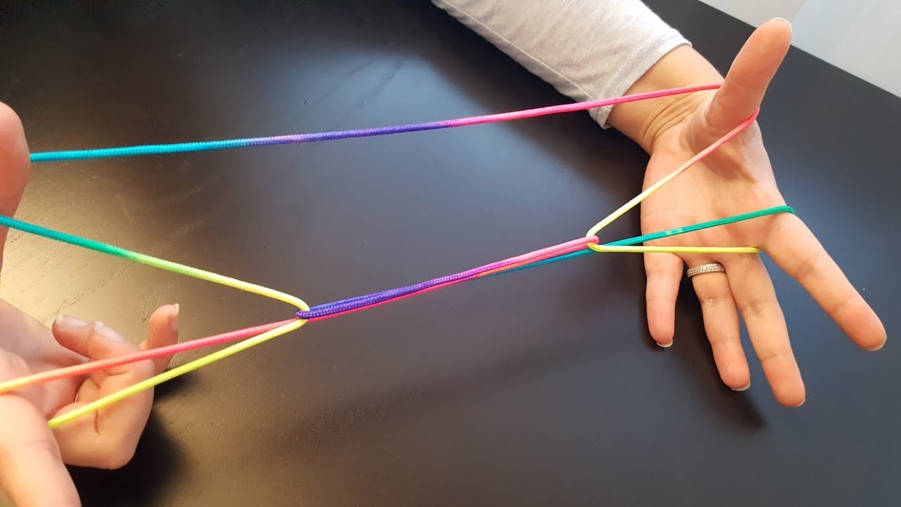 Ztringz tasse et sous tasse #jeux de ficelles - YouTube