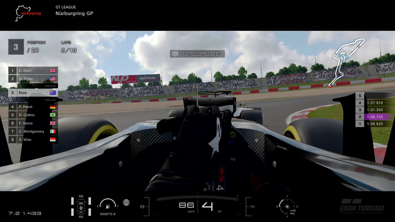 GT SPORT Professional League Mercedes F1 W08 Grand Prix Race 2 ...