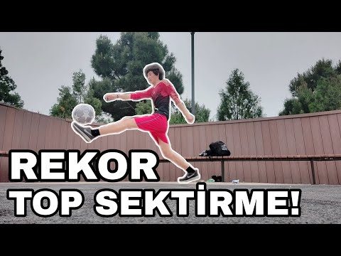 TOP SEKTİRME REKORU! | Rekor Top Sektirme +1000