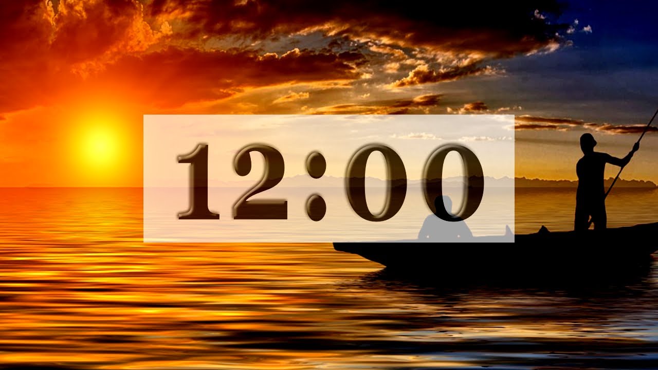 12 Minutes Timer with Music & Alarm, Calm, Relaxing, Soft, Peaceful ...