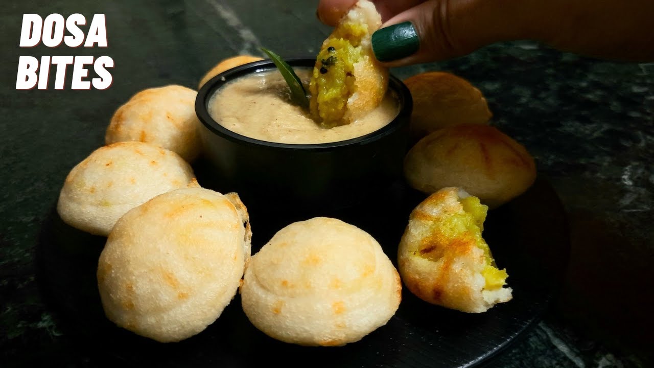 Dosa Bites | Masala Dosa Bites | Tiffin/Party Snack Recipe | Masala ...
