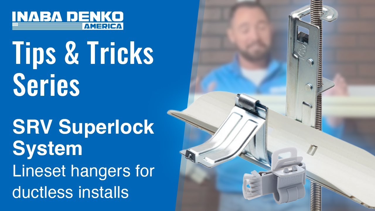 SRV - Lineset Hangers for ductless installs - YouTube