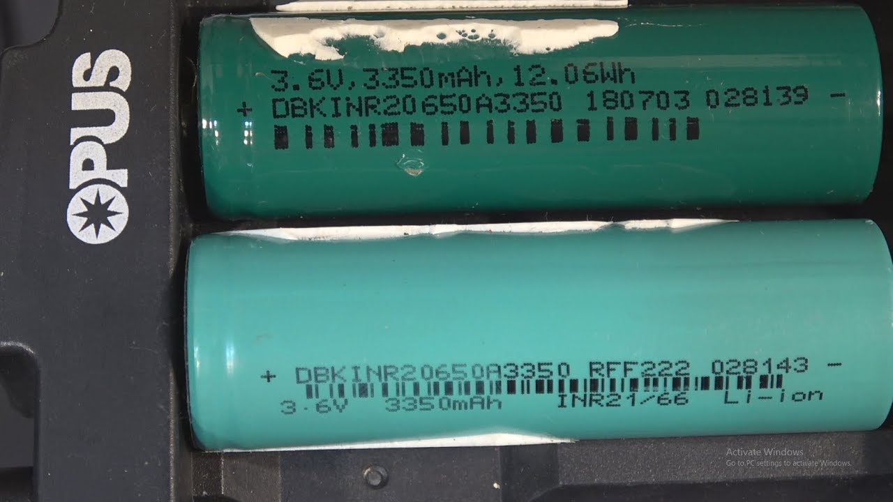 Testing INR20650A3350 aftermarket 3350mAh 18650 (or rather 20650) cells ...