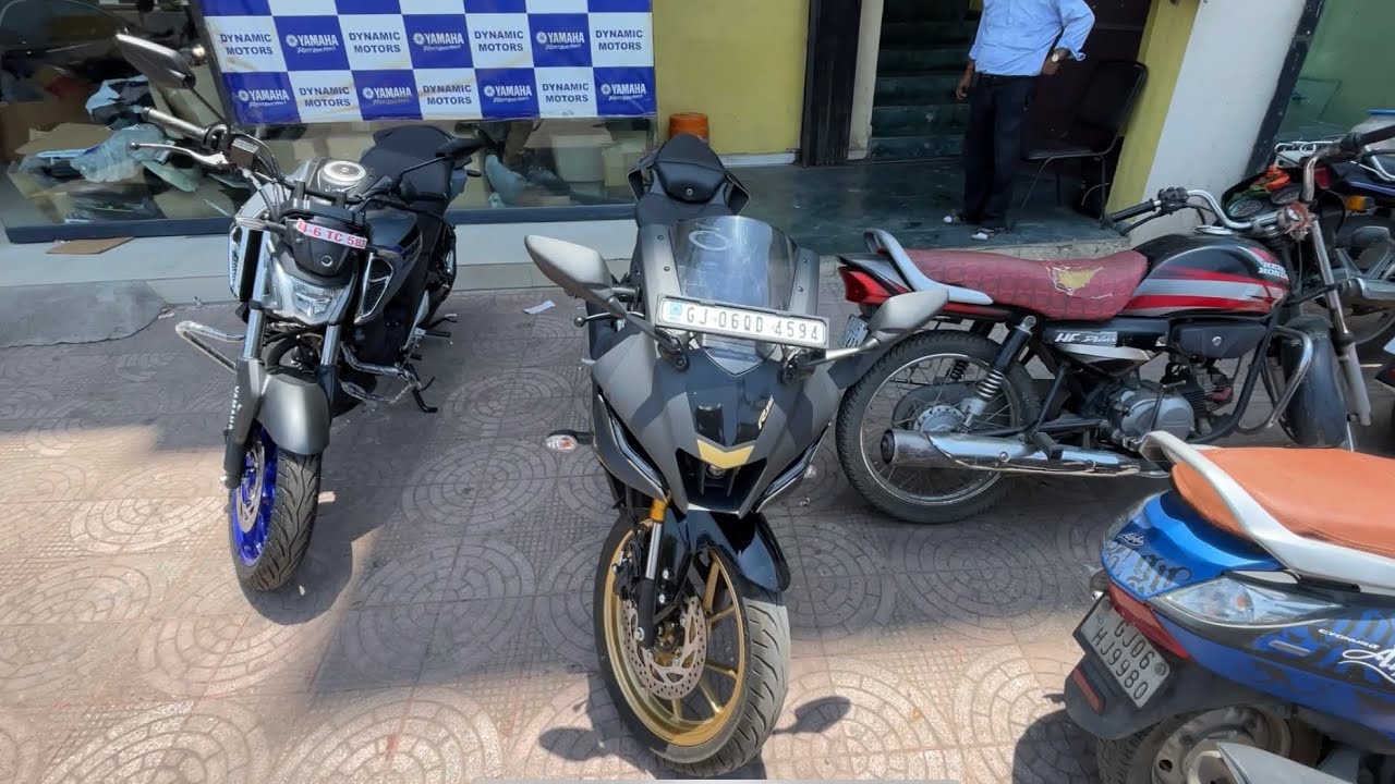 Applying number plate on r15 v4 /: GJ 06 Rider 🖤 - YouTube