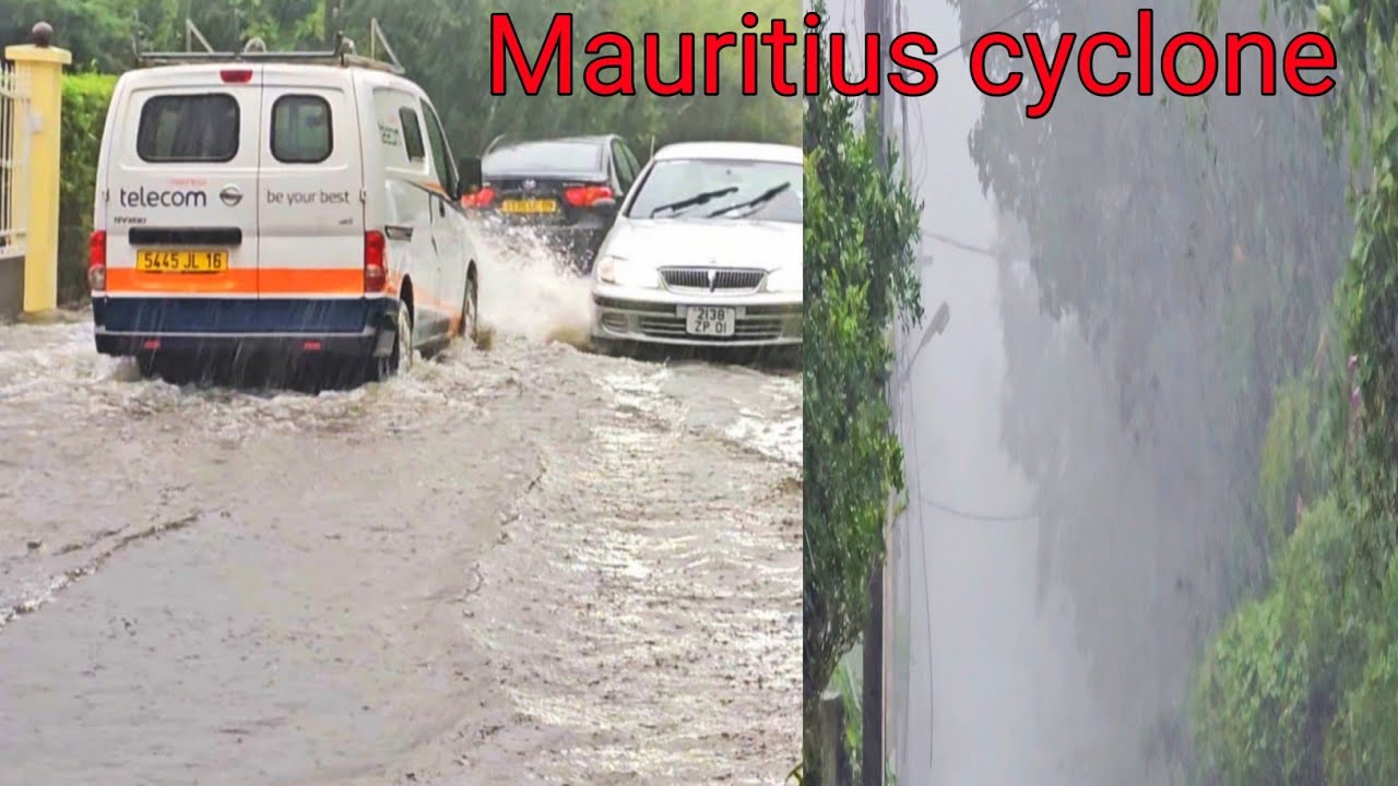 Mauritius cyclone Mauritius cyclone today - YouTube